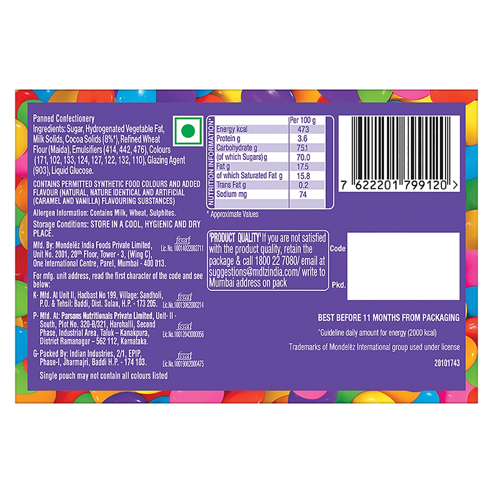 Cadbury Gems Pack