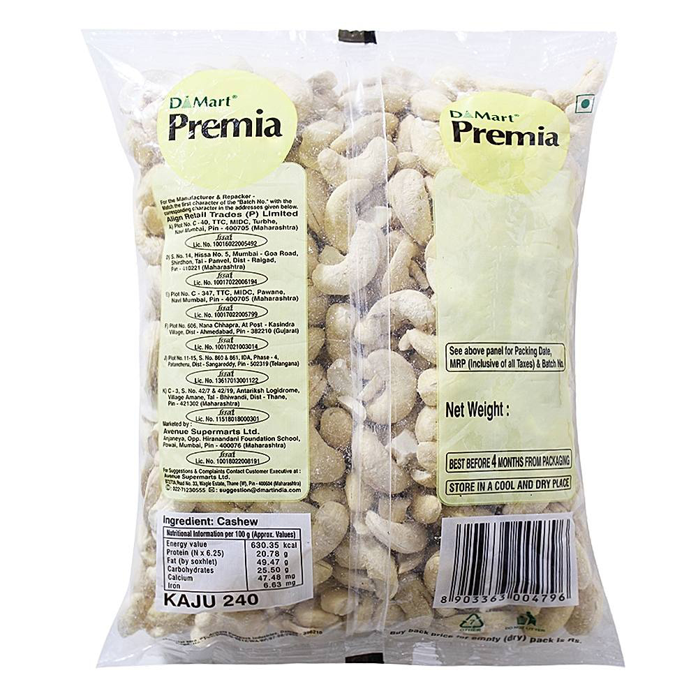 Kaju price per kg store